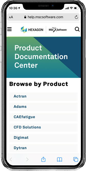 Announcing the MSC Product Documentation Center