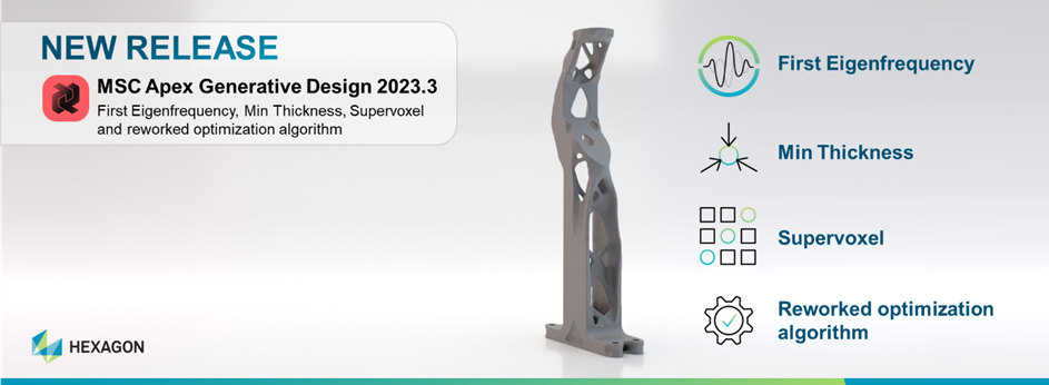 What's New in MSC Apex Generative Design 2023.3