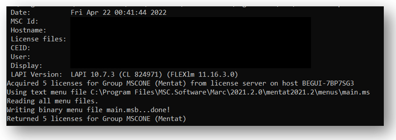 Installation of the Digimat Plugin within Marc Mentat